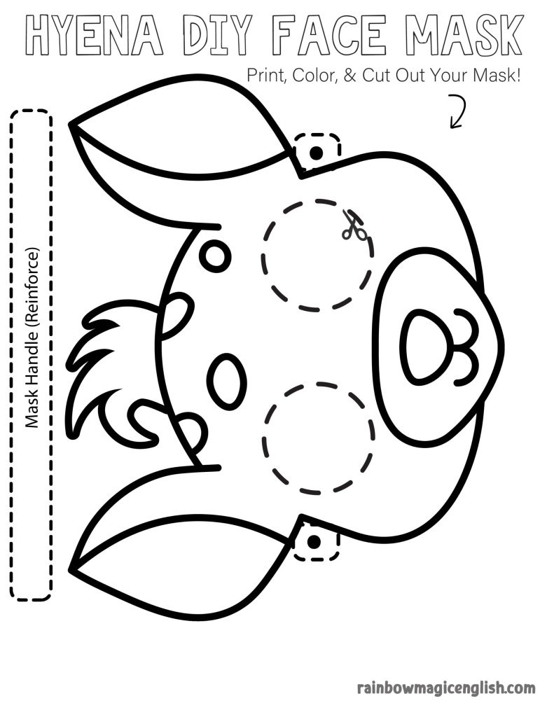 Iena: colora e crea una maschera – Rainbow Magic English