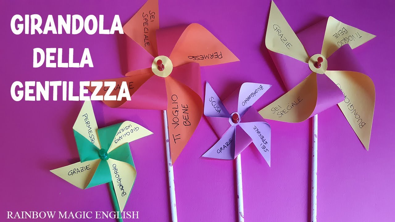 La Girandola della Gentilezza – Girandola di carta che gira! – Rainbow ...