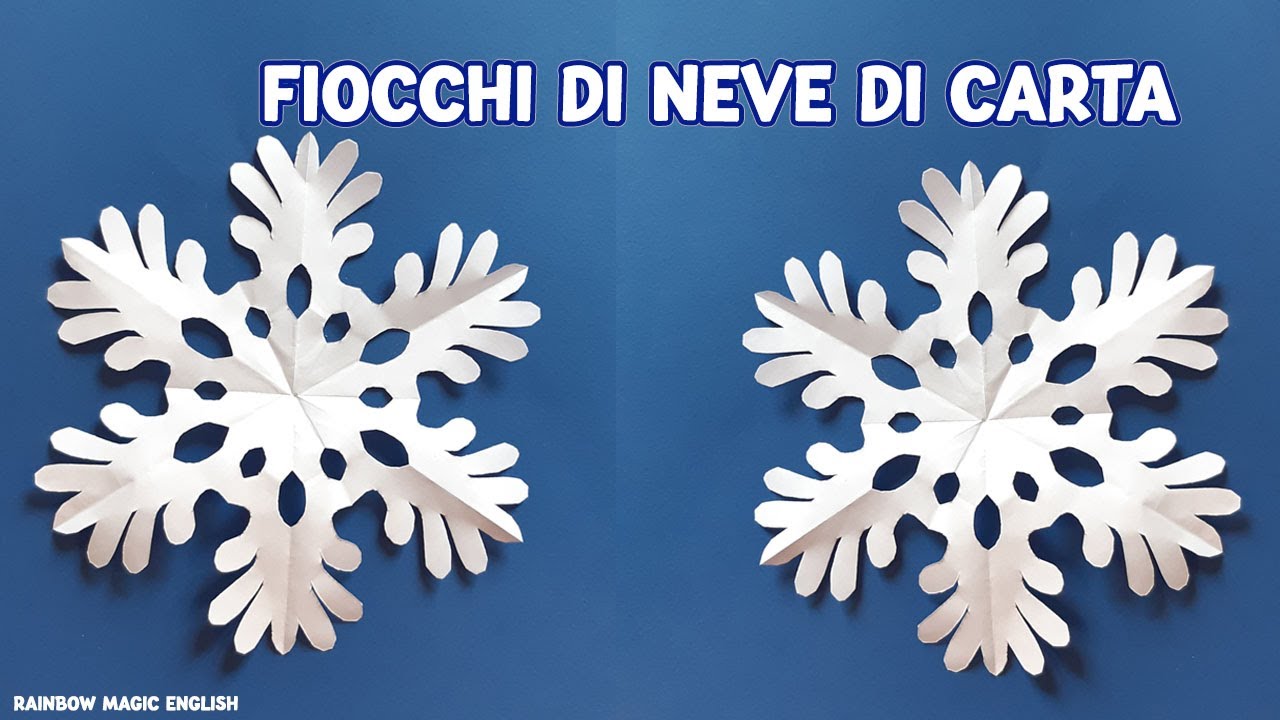 Come fare un fiocco di neve con la carta | DIY Paper Snowflakes ...