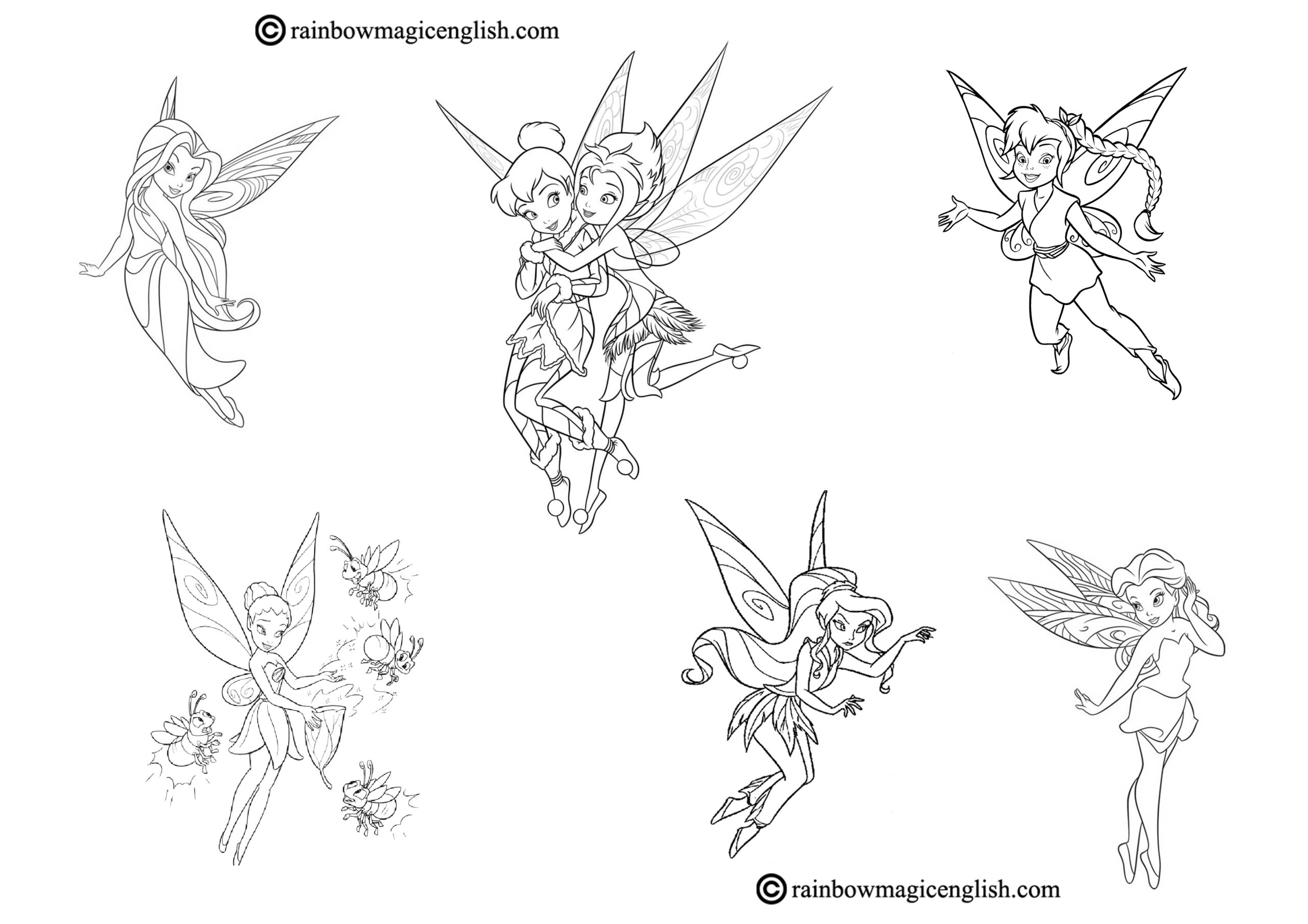 Trilli e Fatine Disney da colorare – Rainbow Magic English
