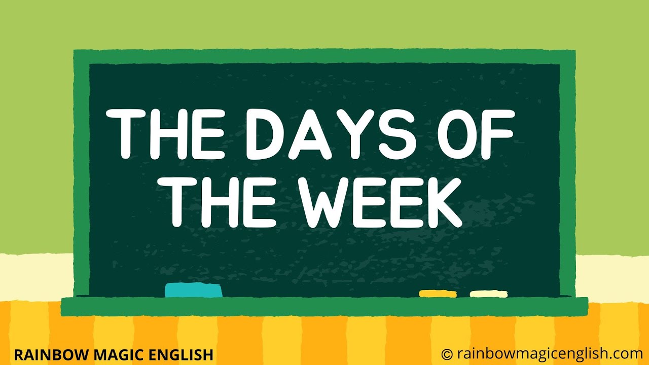 I giorni della settimana in inglese | The Days of the week – Rainbow ...